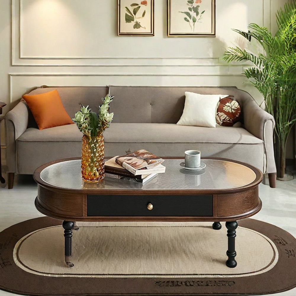 ComfyFurnituress Coffee Table With Smooth Rounded Edges Coffee Table ...