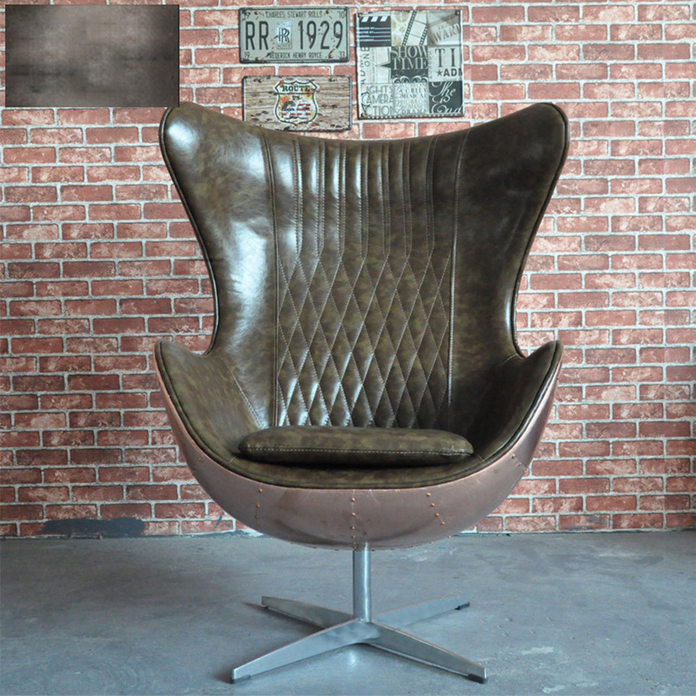 Jes Design Industrial Skin Leisure Swivel Chair | Wayfair