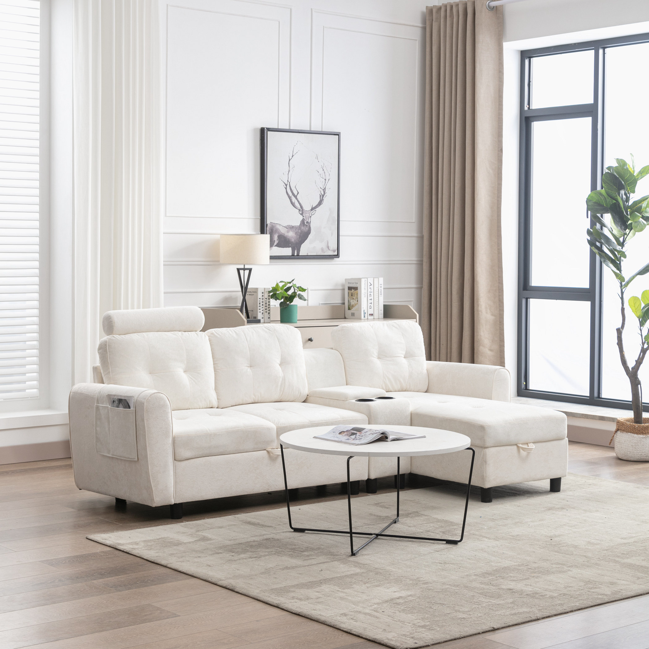 Ebern Designs Devala Upholstered Sectional - Wayfair Canada