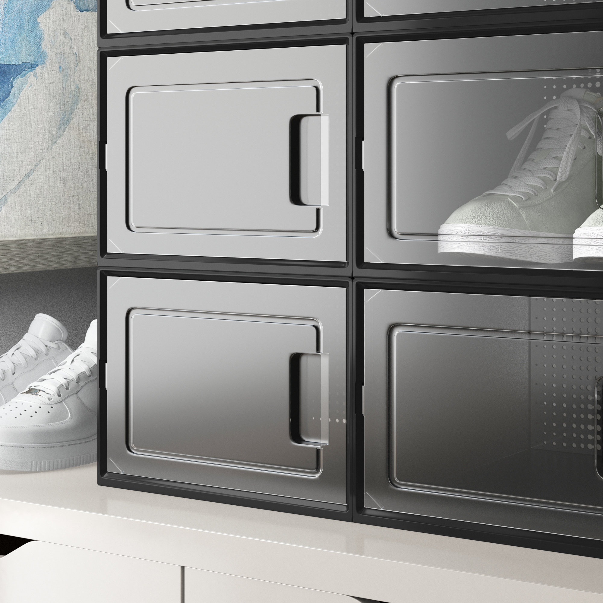 The Twillery Co.® Large Size Shoe Storage Box | Wayfair