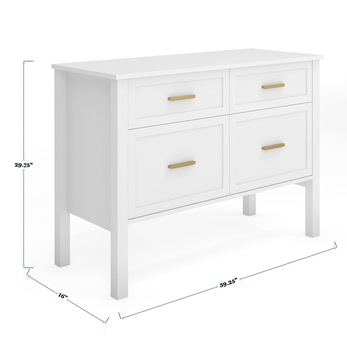 Martha Stewart Hutton Shaker Style Home Office Lateral File Cabinet ...