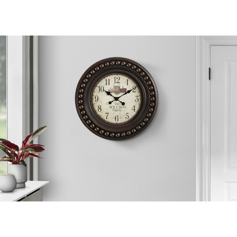 Charlton Home® Round Clocks, Wall Clock, Transitional | Wayfair