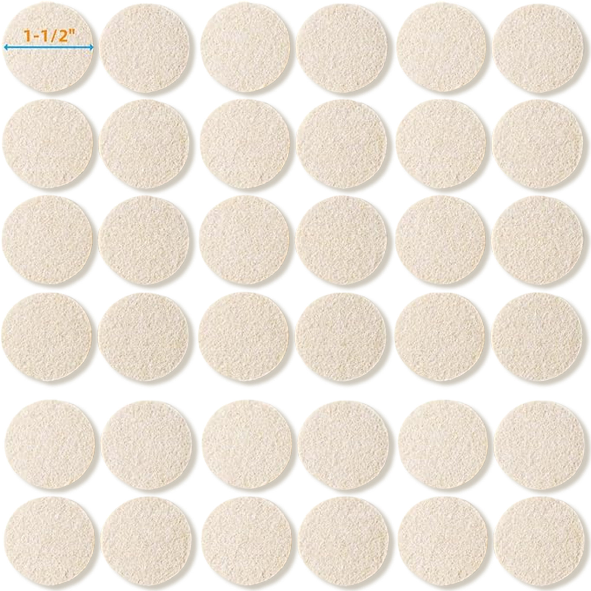 xwdhouse Round Felt Furniture Pads (48Pcs) Chair & Table Floor ...