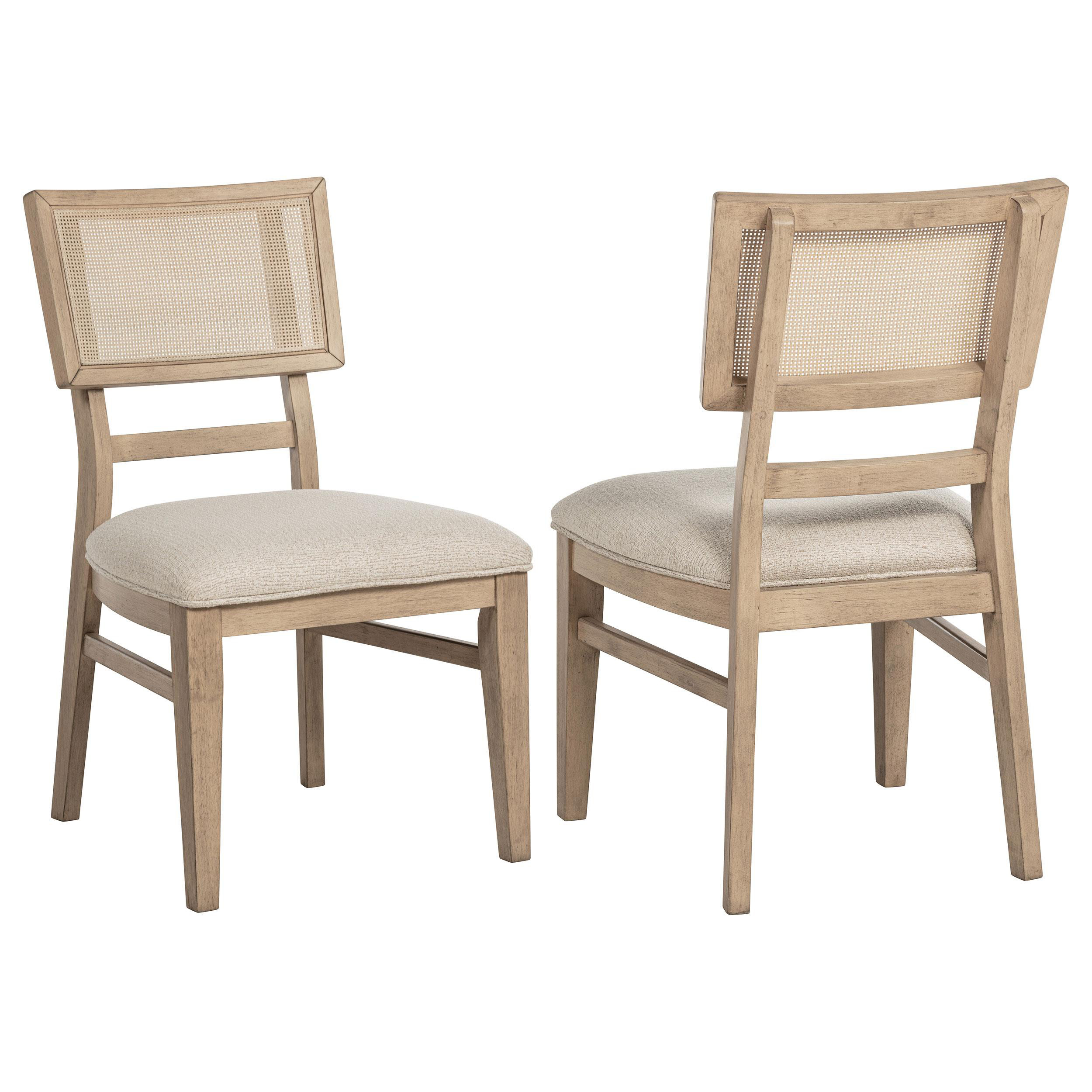 Newline Kailani Radio Weave Cane Dining Side Chair Beige Oak | Wayfair