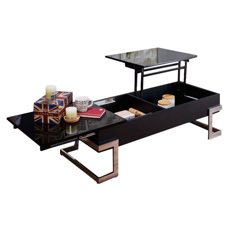 Latitude Run® Margena Wood Lift Top Extendable Sled Leg Coffee Table ...