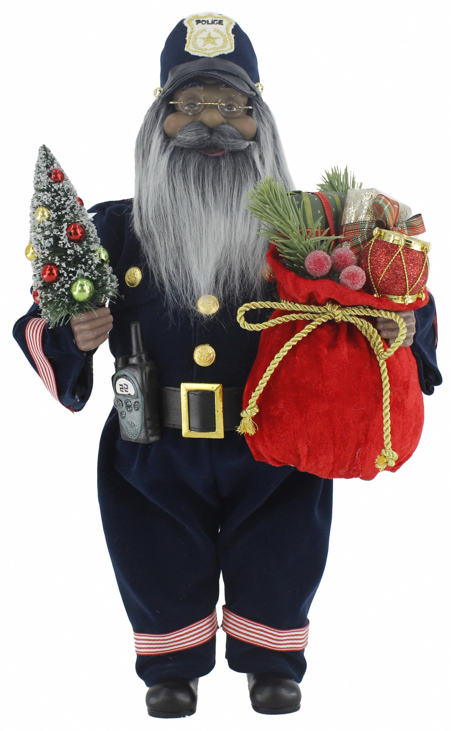 Astoria Grand 16" Ethnic Police Officer Santa | Wayfair
