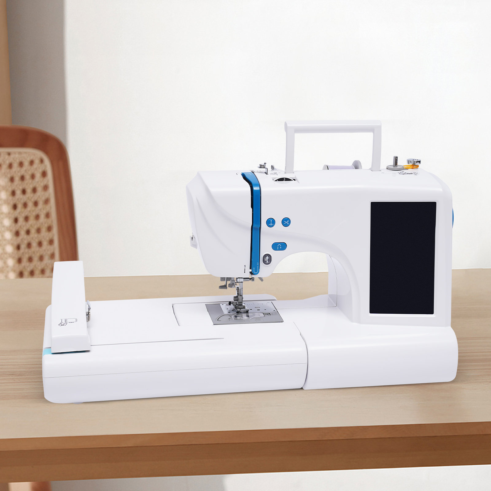 JOYDING Embroidery Machine Computerized 75 Built-in Designs with 4" x 9 ...