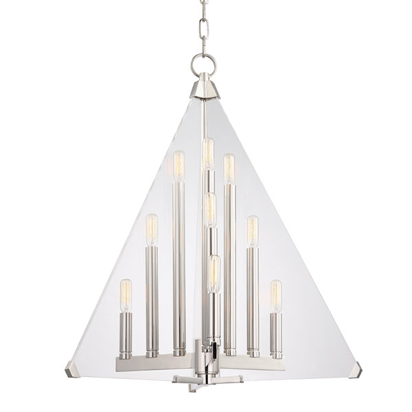Hudson Valley Triad 9 - Light Geometric Chandelier - Wayfair Canada