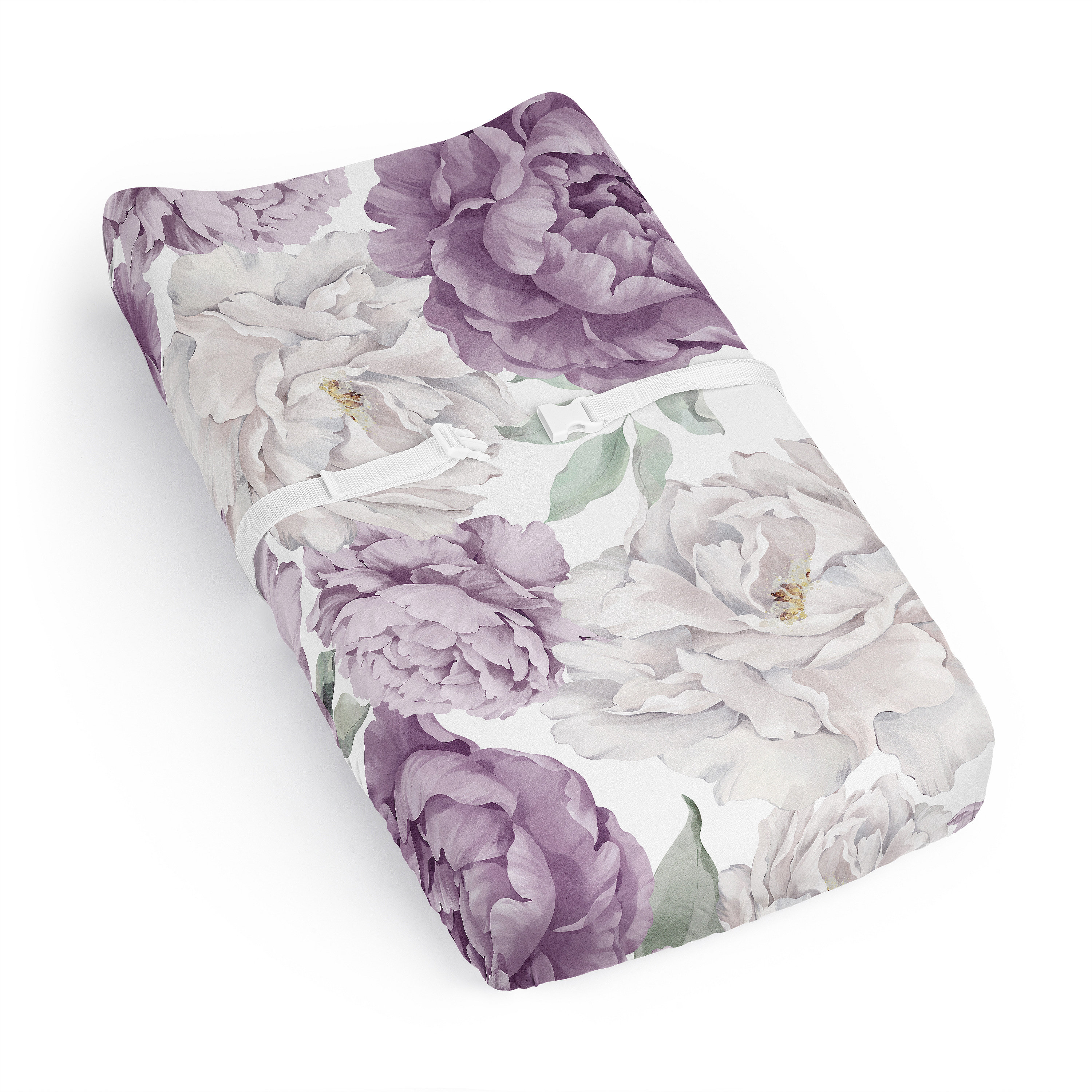 Sweet Jojo Designs Peony Floral Garden Lavender Purple and Ivory ...