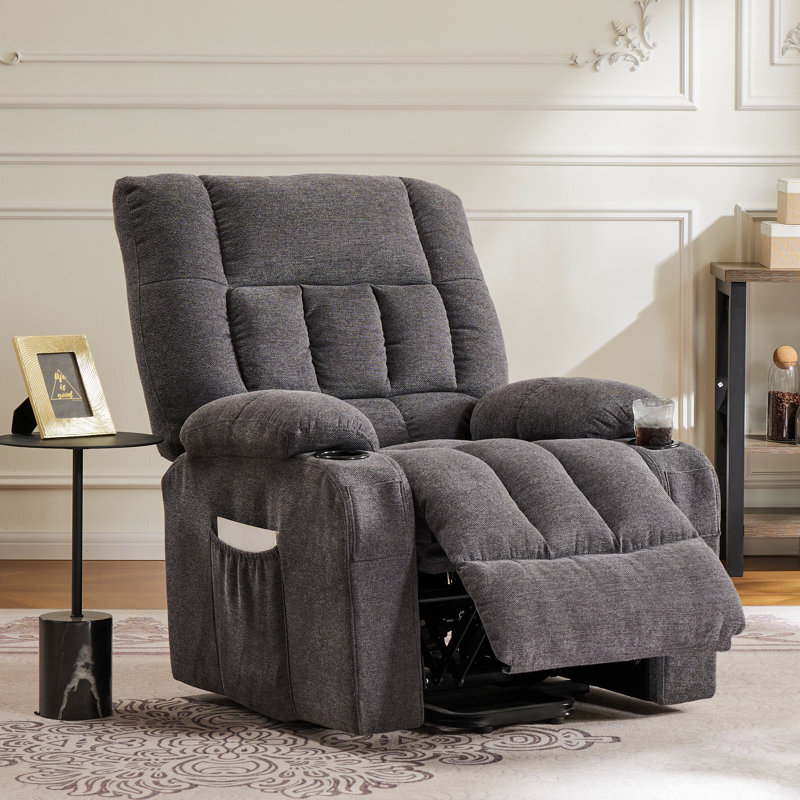 Ebern Designs Alcina 30.7" Wide Large Power Lift Assist Chair Infinite ...