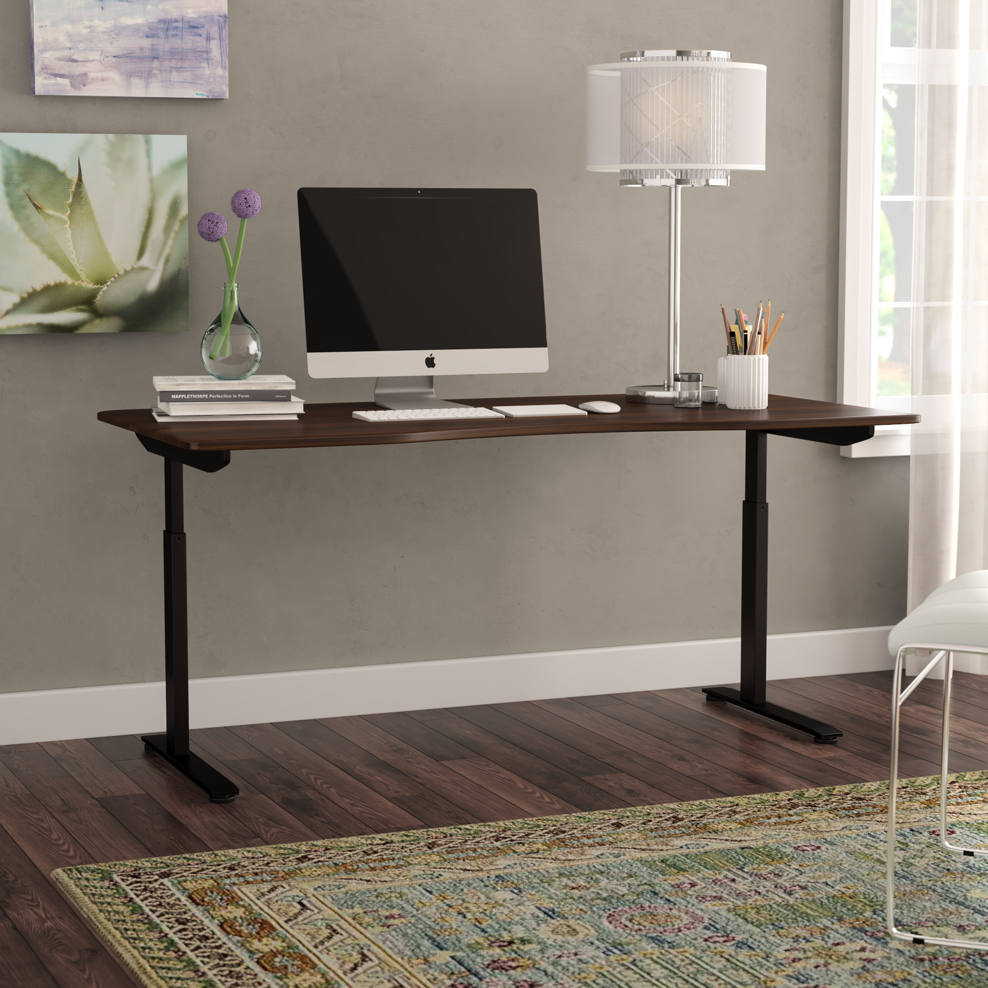 Latitude Run® Chwalinski Height Adjustable Standing Desk | Wayfair