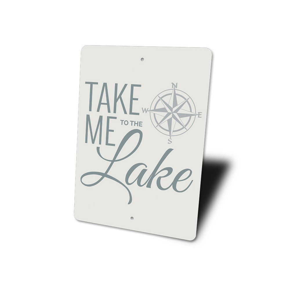 Lizton Sign Shop, Inc Lake Compass Aluminum Sign | Wayfair