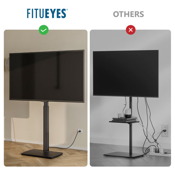 Symple Stuff Floor Tv Stand With Power Strip Up to 65 Inch Tvs, Height ...