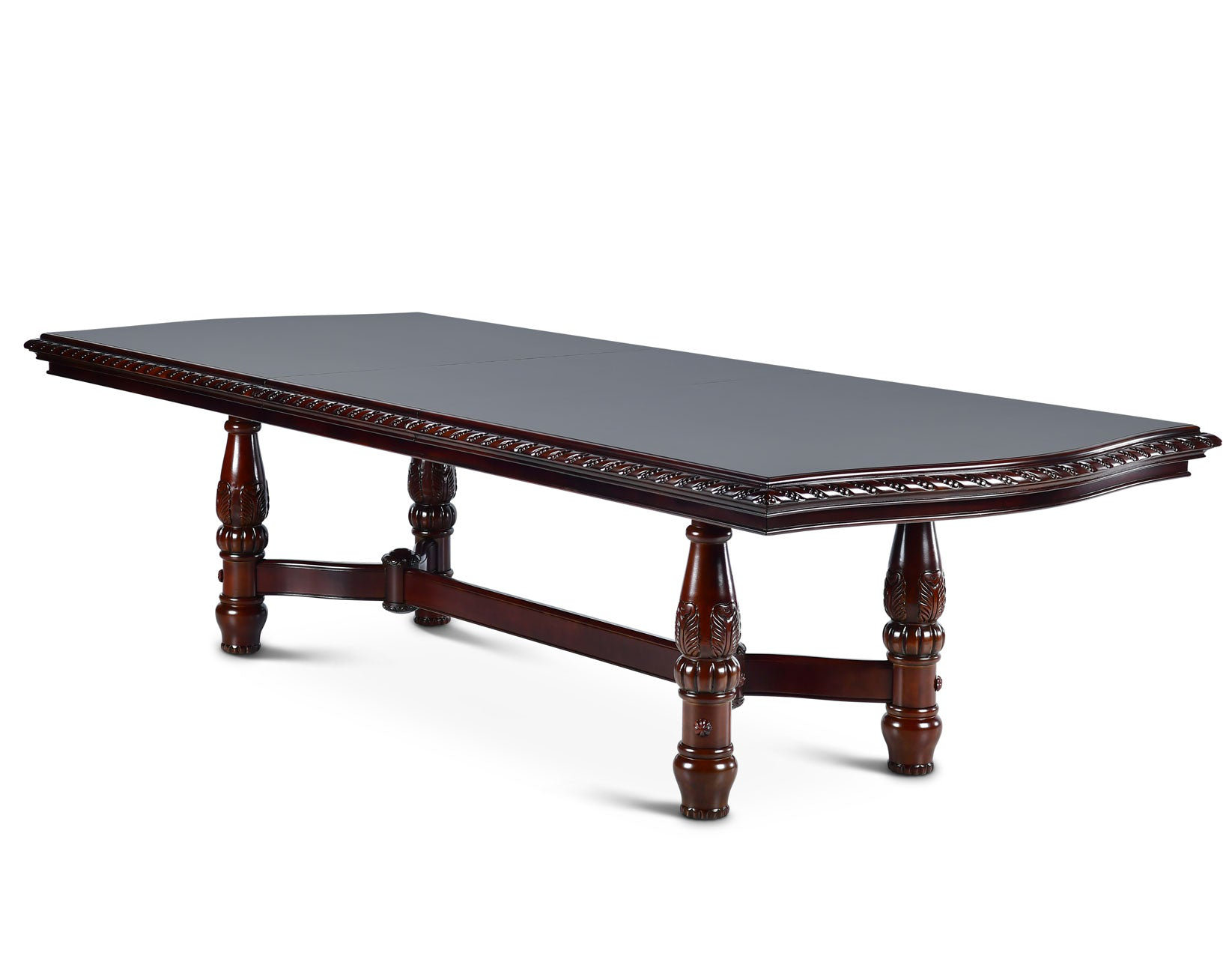 Canora Grey Risley 96-120 inch Pedestal Dining Table w/24? Leaf ...