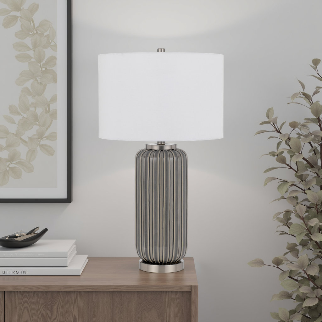 Wade Logan® Atworth 29" Gray Table Lamp | Wayfair