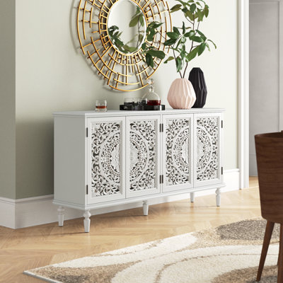 whitewashed sideboard