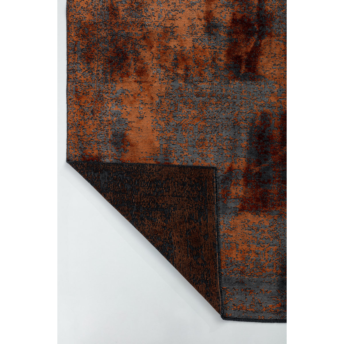 Woven Concepts Rapture Black/Orange Abstract Luxury Area Rug | Perigold