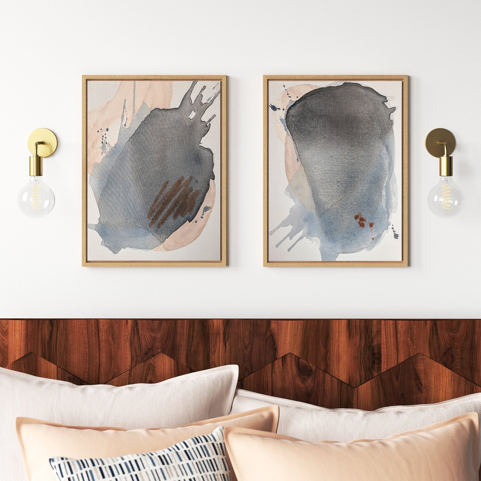 Wade Logan® Bhavika Modern Watercolor Abstract by Amy Lighthall - 2 ...