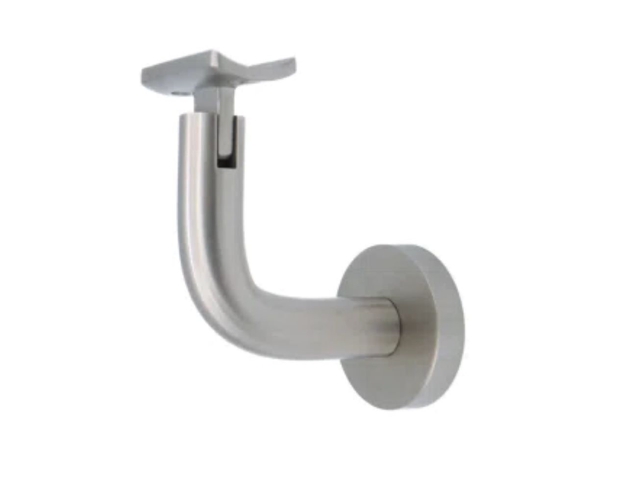 Linnea Surface Mount Handrail Bracket with Round Rose and Curved Plate ...