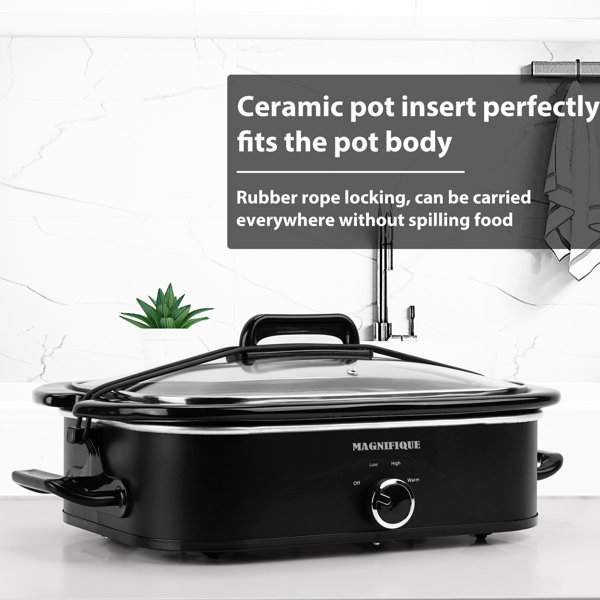 HOMECOOKIN Magnifique 4-Quart Slow Cooker With Casserole Manual Warm ...