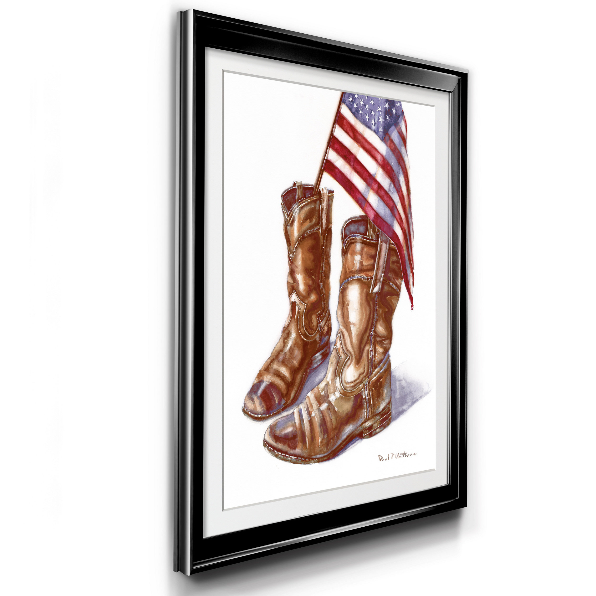 Union Rustic Cowboy Boots I - Picture Frame Graphic Art Print on Paper ...