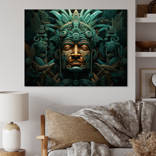 DesignArt " Mayan Magic Aztec Mask " on Canvas | Wayfair