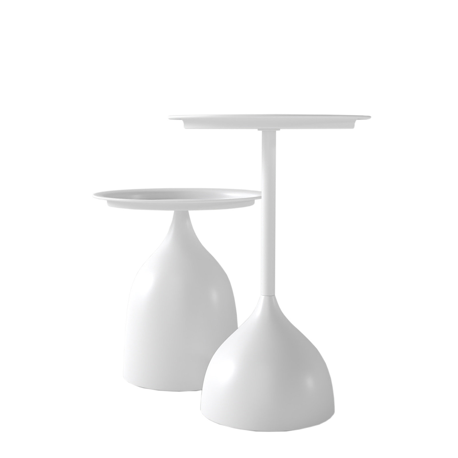 Wrought Studio™ Side Coffee Table Set, Living Room Small Round End ...