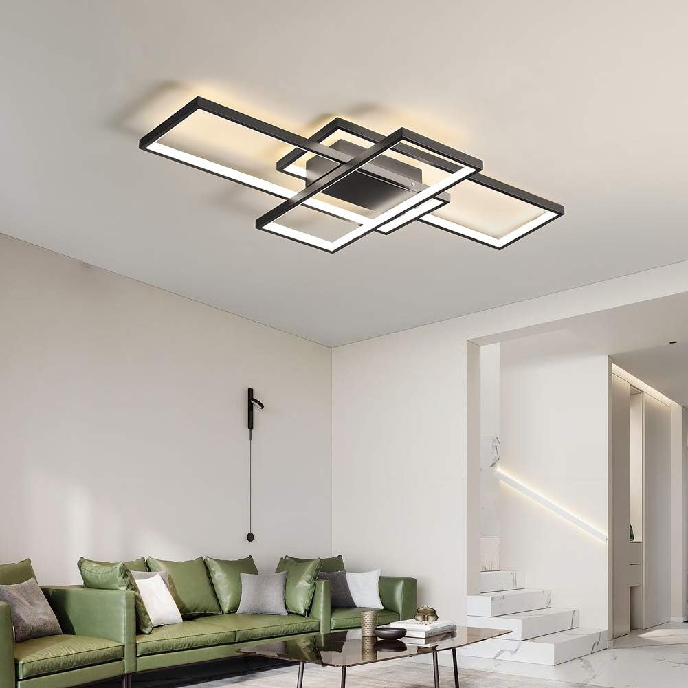 Orren Ellis Dimmable Ceiling Light, 41.3In Flush Mount Ceiling Lamp ...