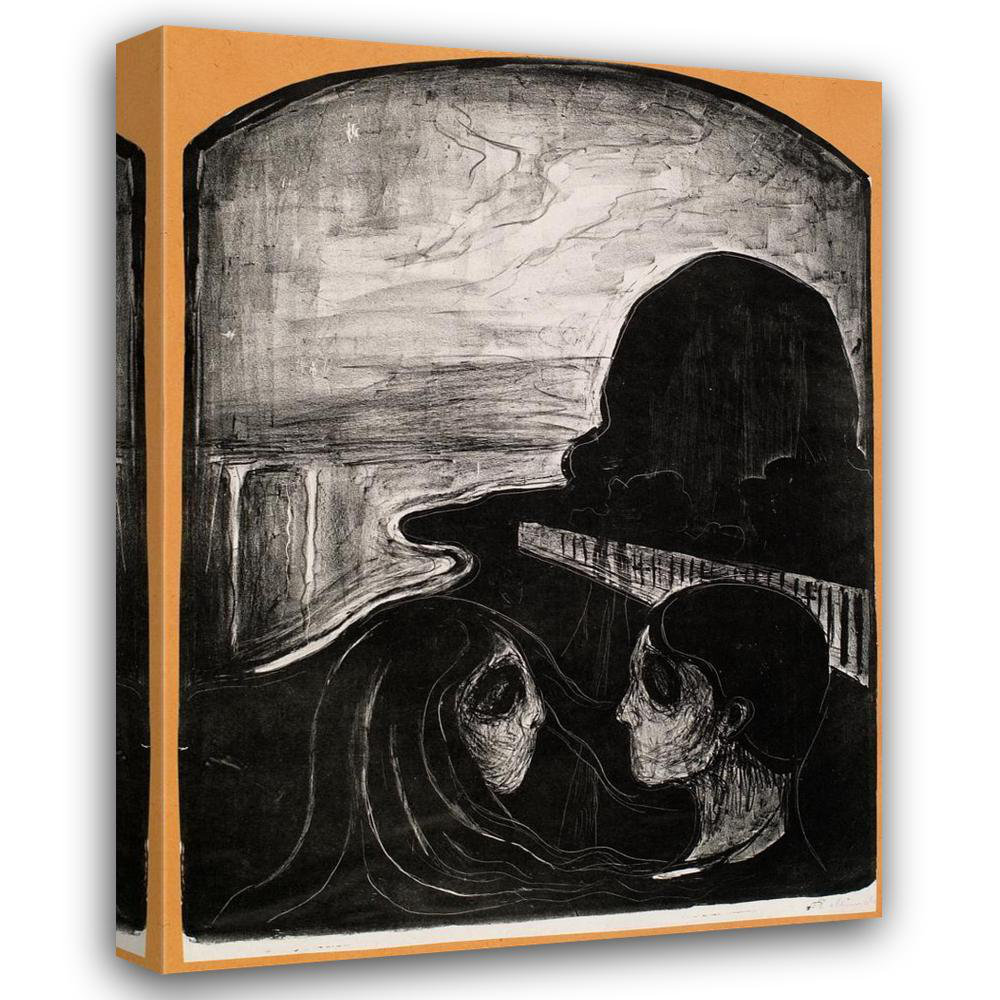 Vault W Artwork "Attraction I" by Edvard Munch - Gallery Wrap Canvas ...