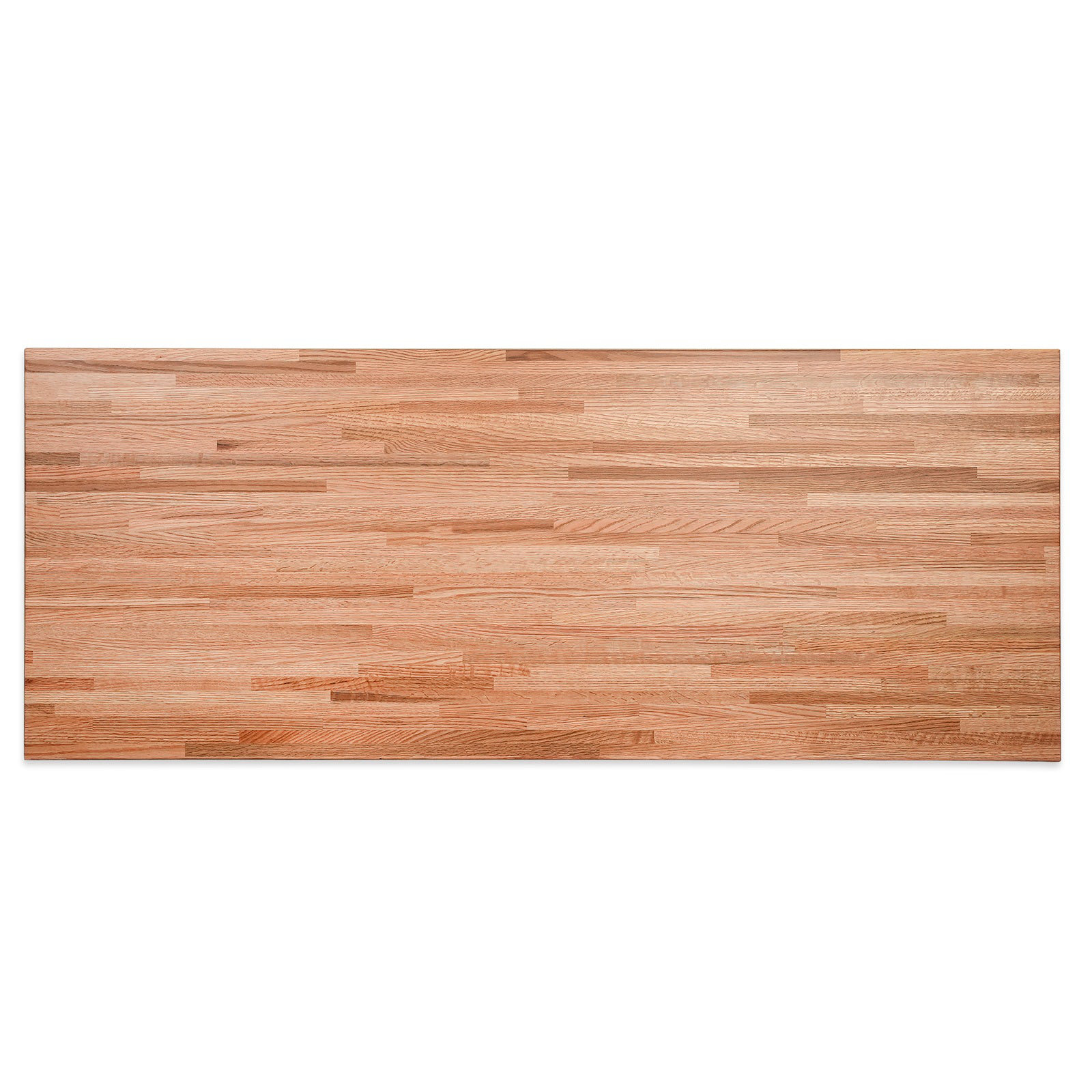 CONSDAN Oak Countertop 25'' W Solid Wood Rectangular Square Edge Table Top | Wayfair