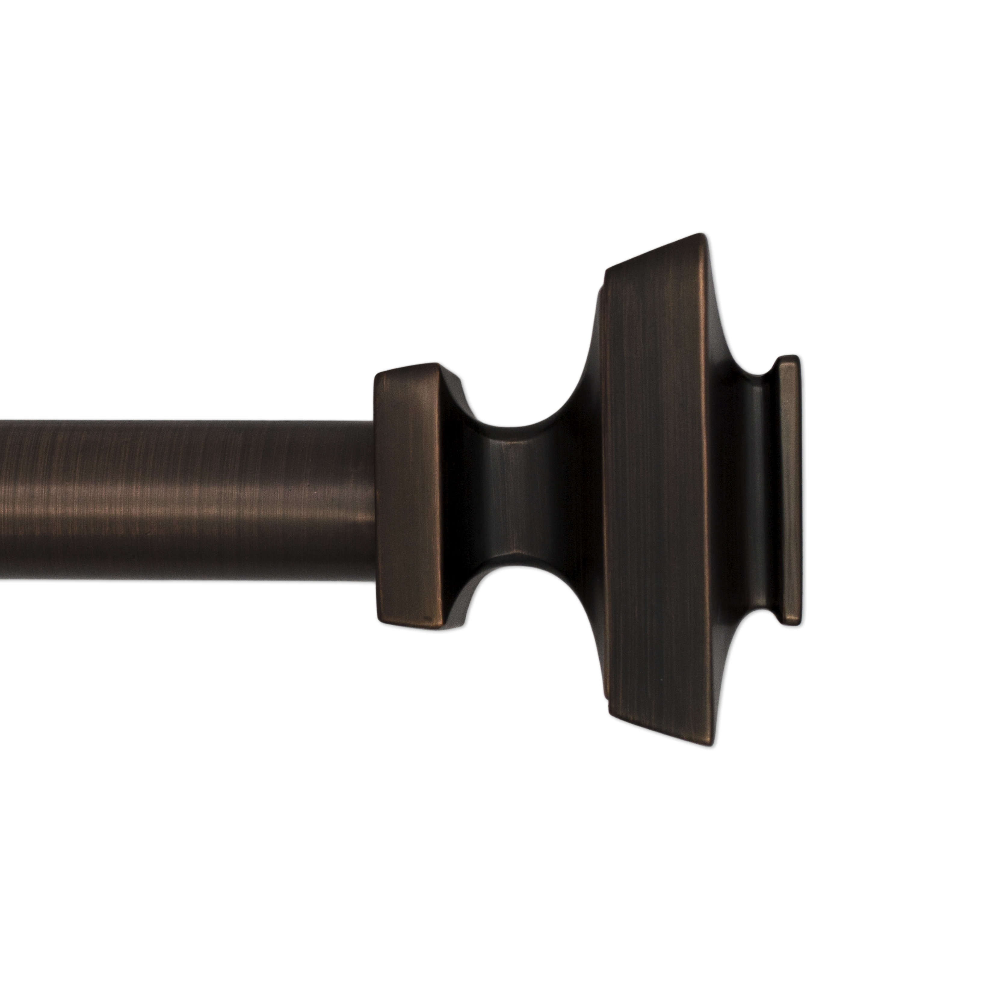 Red Barrel Studio® Lea Square Single Curtain Rod Set, 1-inch Diameter ...