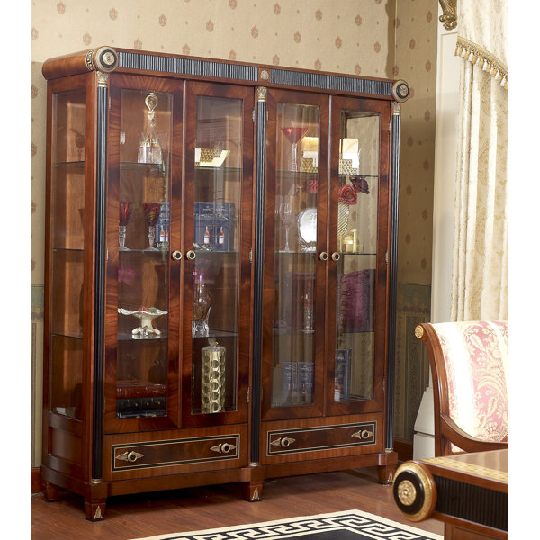 InfinityFurnitureImport Empire Solid Wood Lighted Display Stand | Perigold