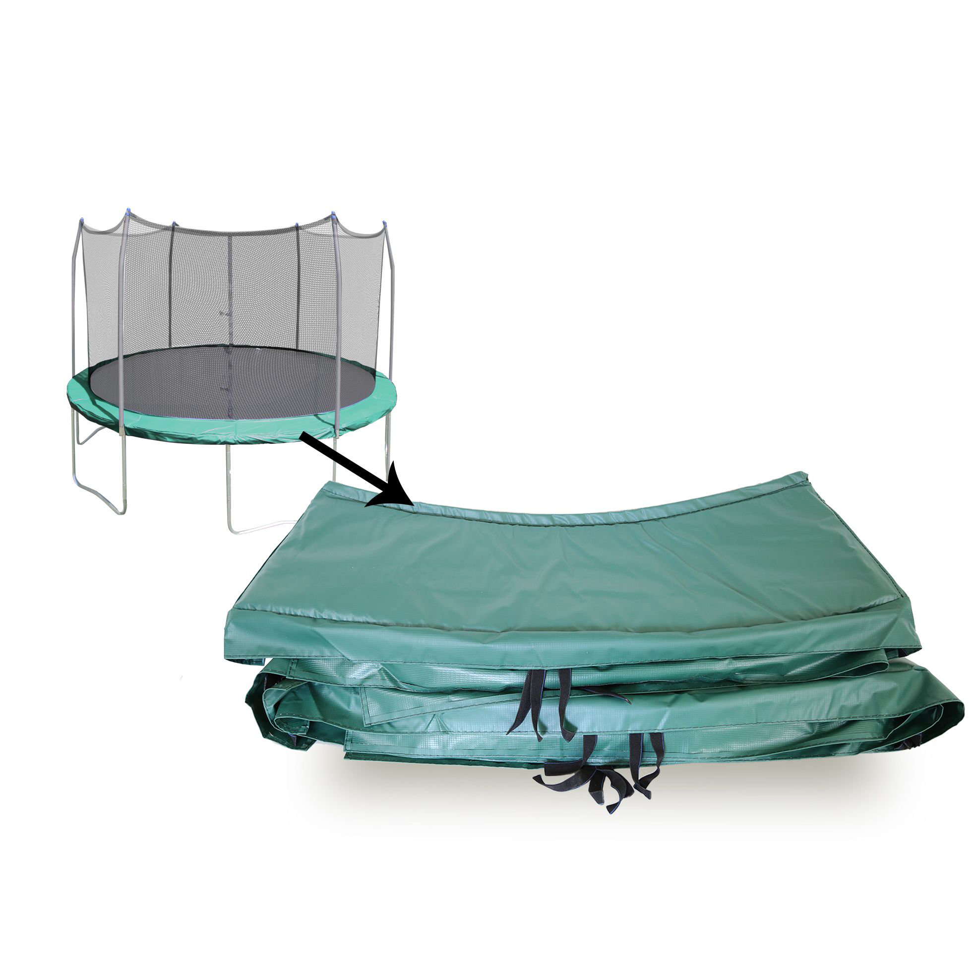 Skywalker Trampolines Pre-packaged 12' Round Green Spring Pad & Reviews ...