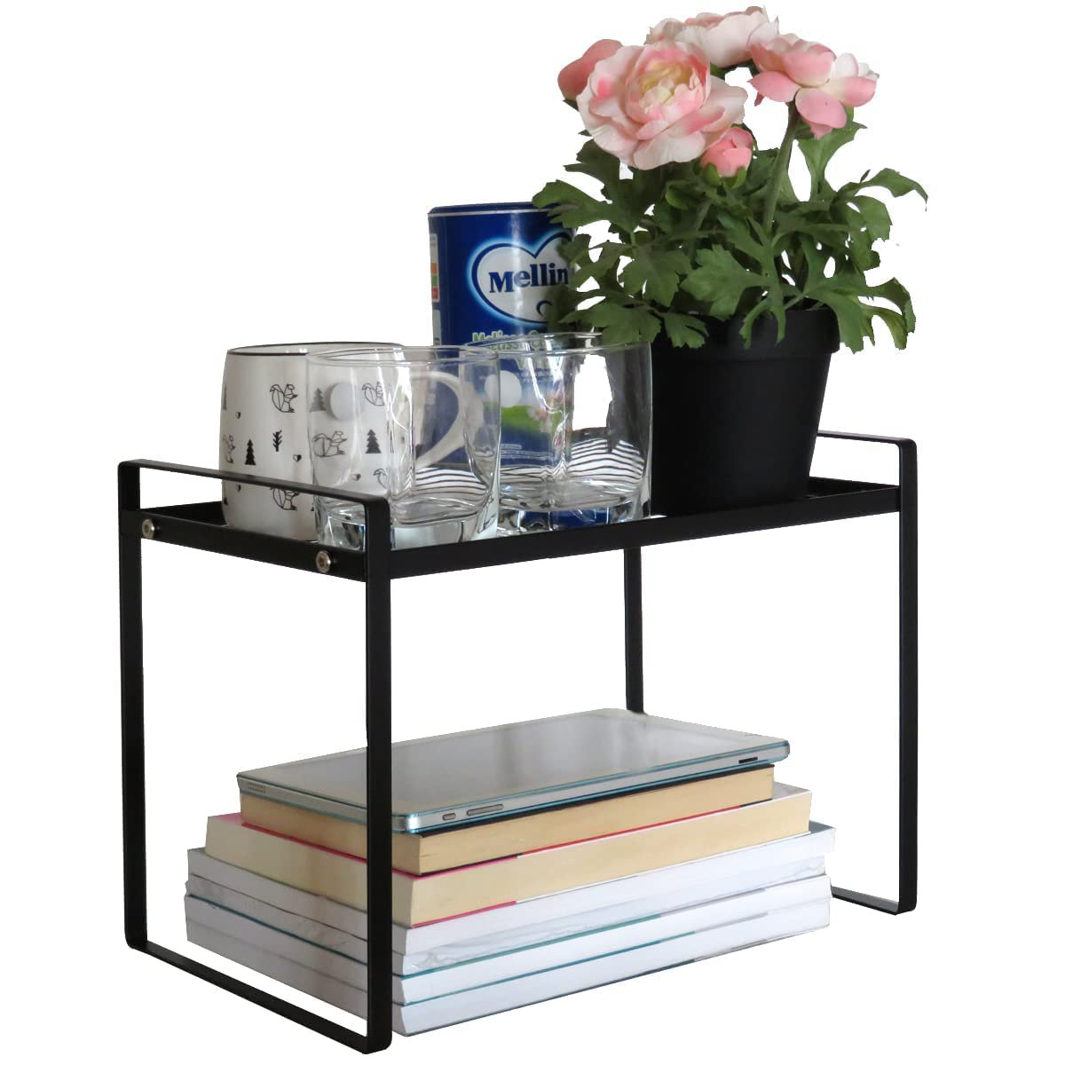 17 Stories Wire Stackable Cabinet Spice Rack, Countertop Organizer And ...