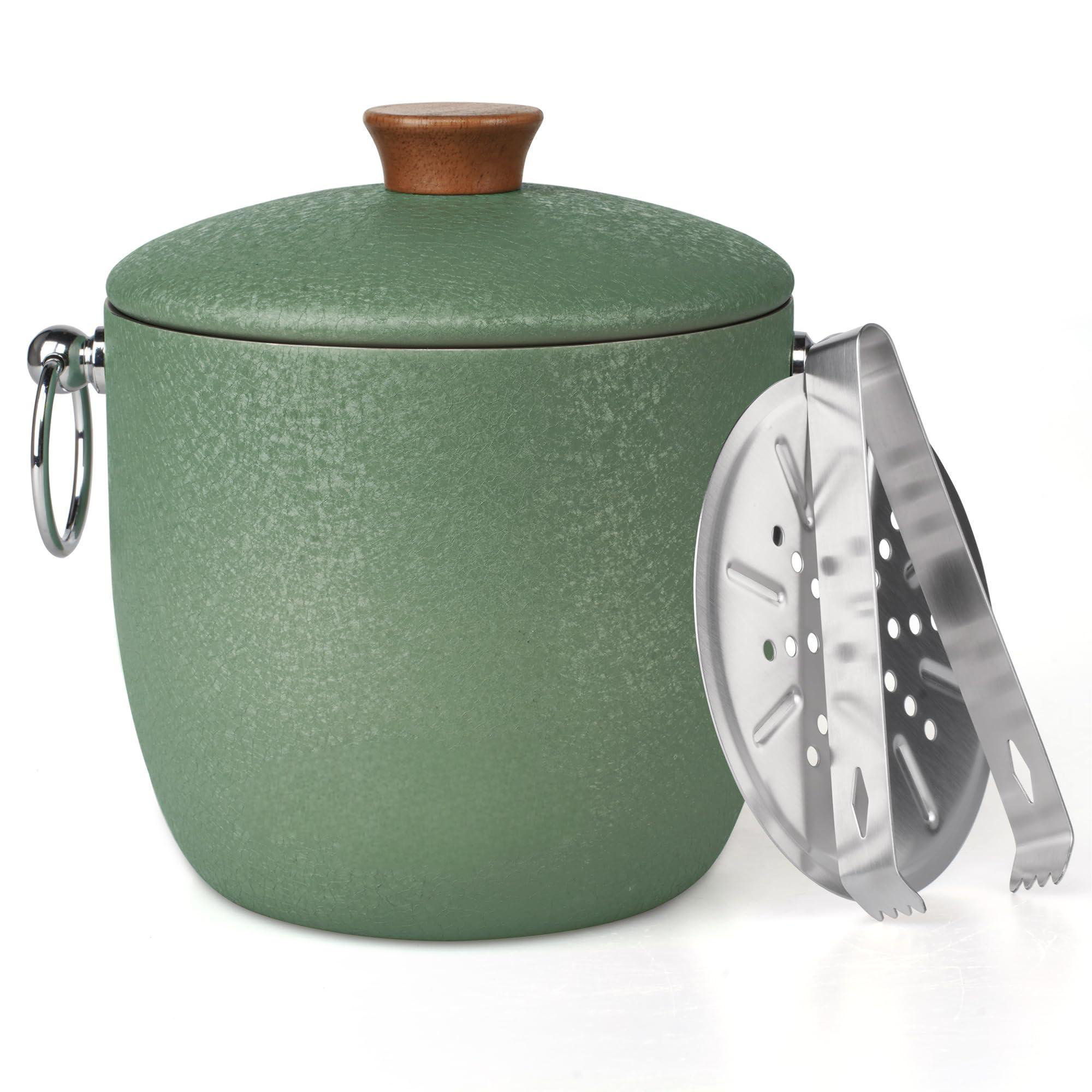 Latitude Run® Ice Bucket, 2.5L Double Wall Ice Bucket With Lid ...