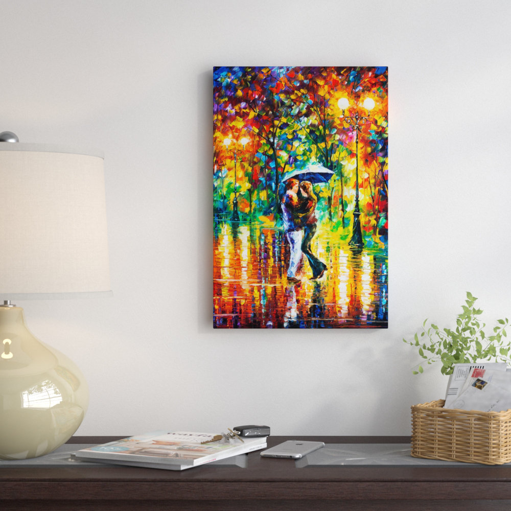 Winston Porter 'Rainy Dance II' Painting Print on Wrapped Canvas ...