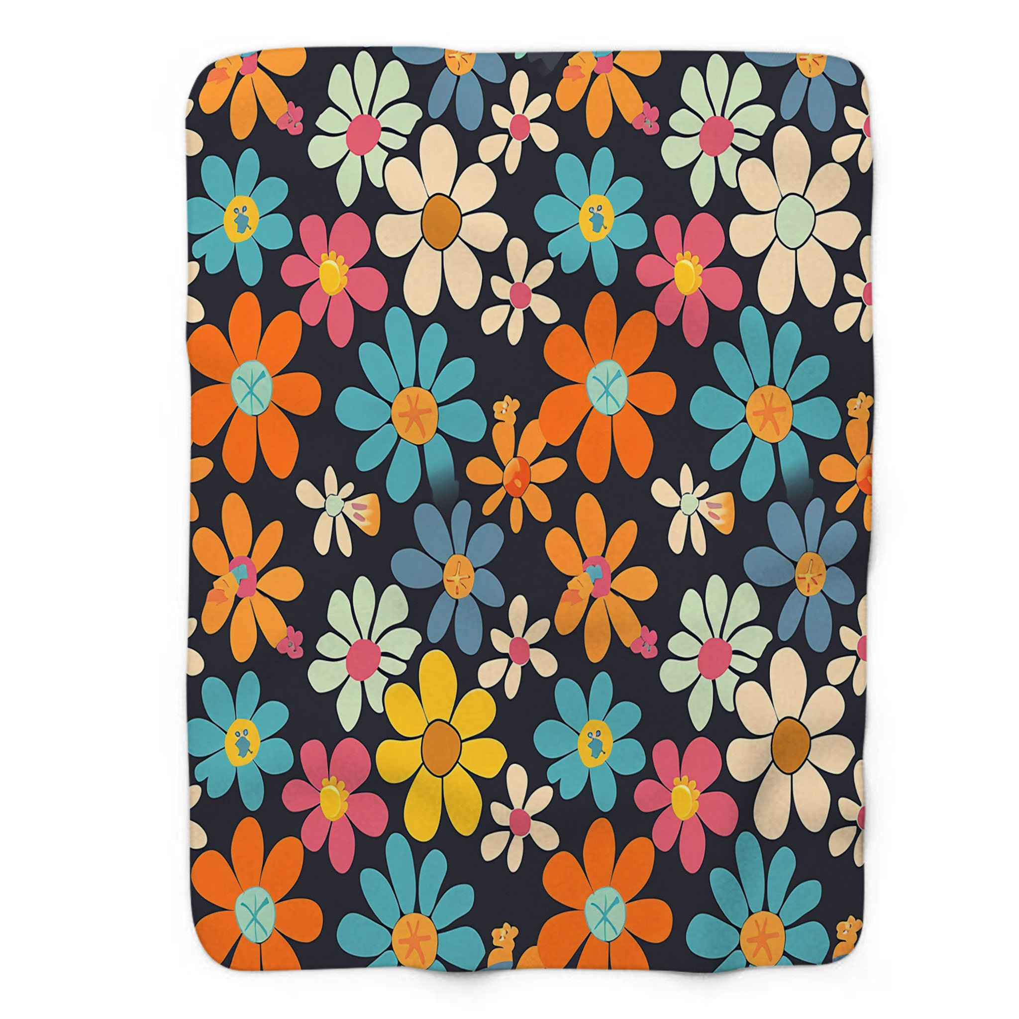 MentionedYou Zen Zinnias - 1 Piece Premium Sherpa Blanket Blanket | Wayfair