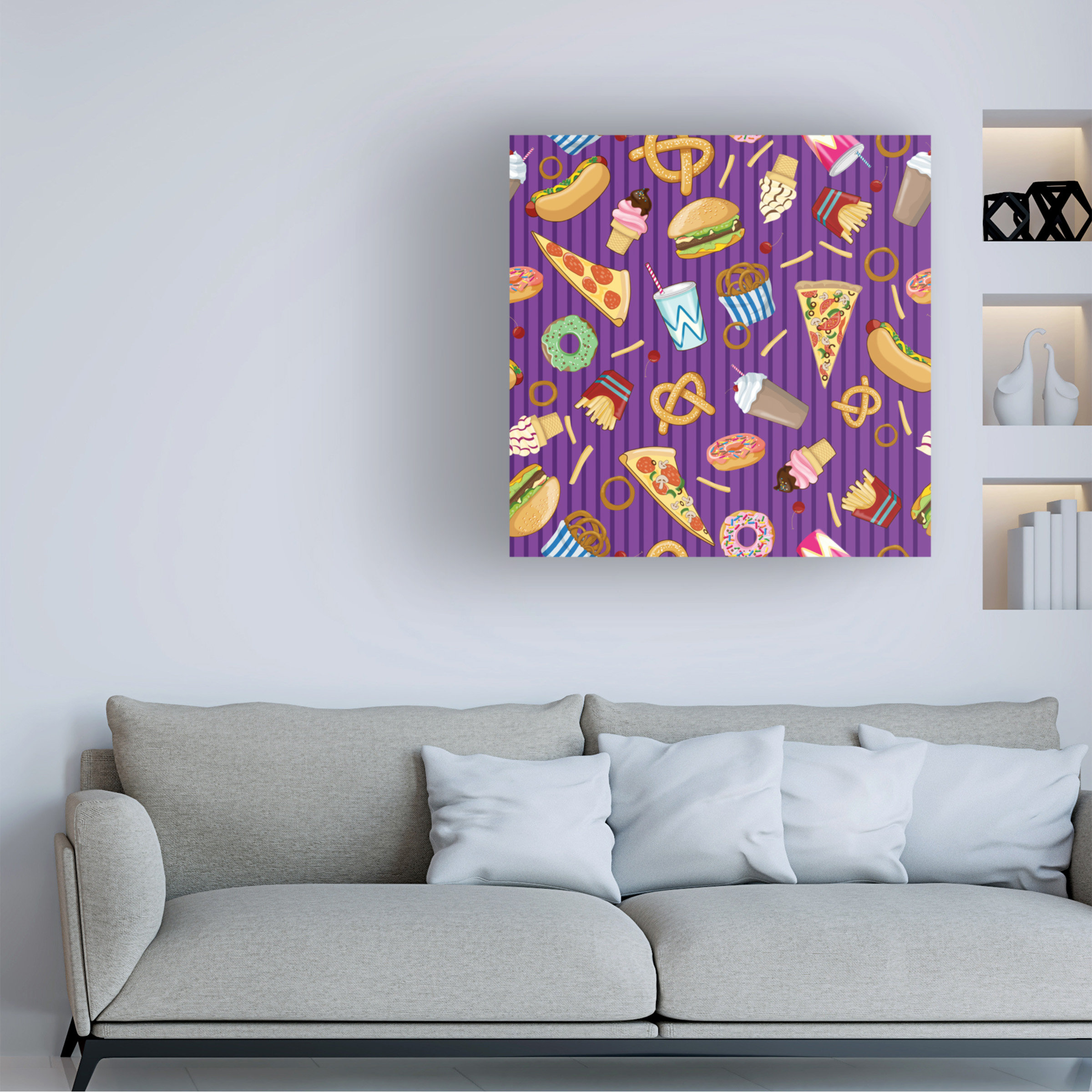 Ebern Designs Bolog Fiona Stokes-Gilbert Fast Food Canvas Art | Wayfair