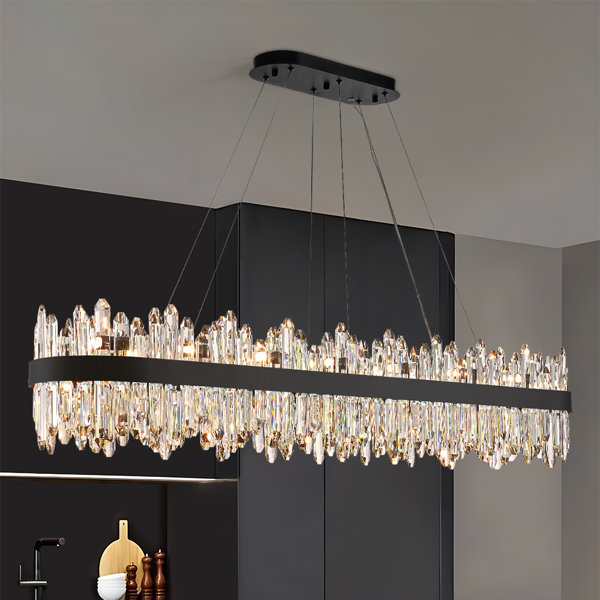 Everly Quinn Light Dimmable Square / Rectangle Chandelier & Reviews ...