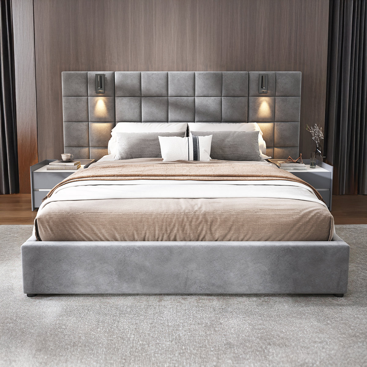 Mercer41 Upholstered Velvet Bed | Wayfair