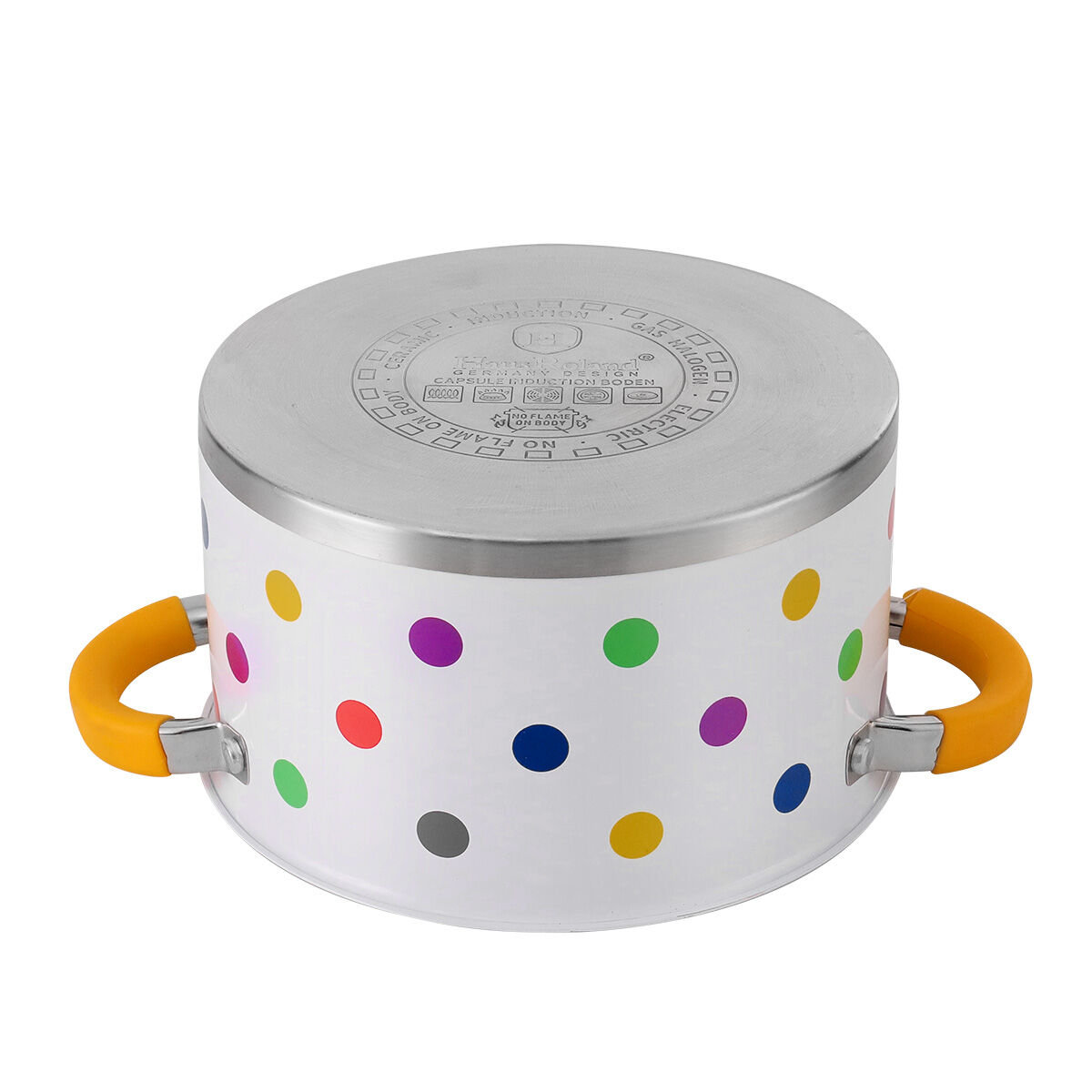 HAUS ROLAND Polka Dot Stainless Steel Soup Pot | Wayfair