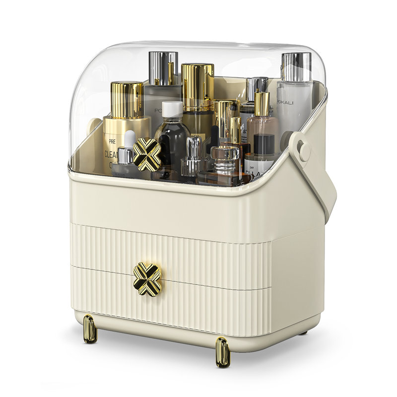 Mercer41 Makeup Storage Organizer Cosmetics Display Case with 2-Layer ...