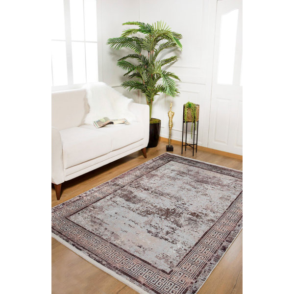 Williston Forge Ronaldo Framed Machine Woven Beige Indoor / Outdoor ...