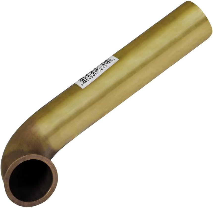Highcraft Brass Waste Arm 1-1/4" x 8" Direct Connect Brass Waste Bend ...
