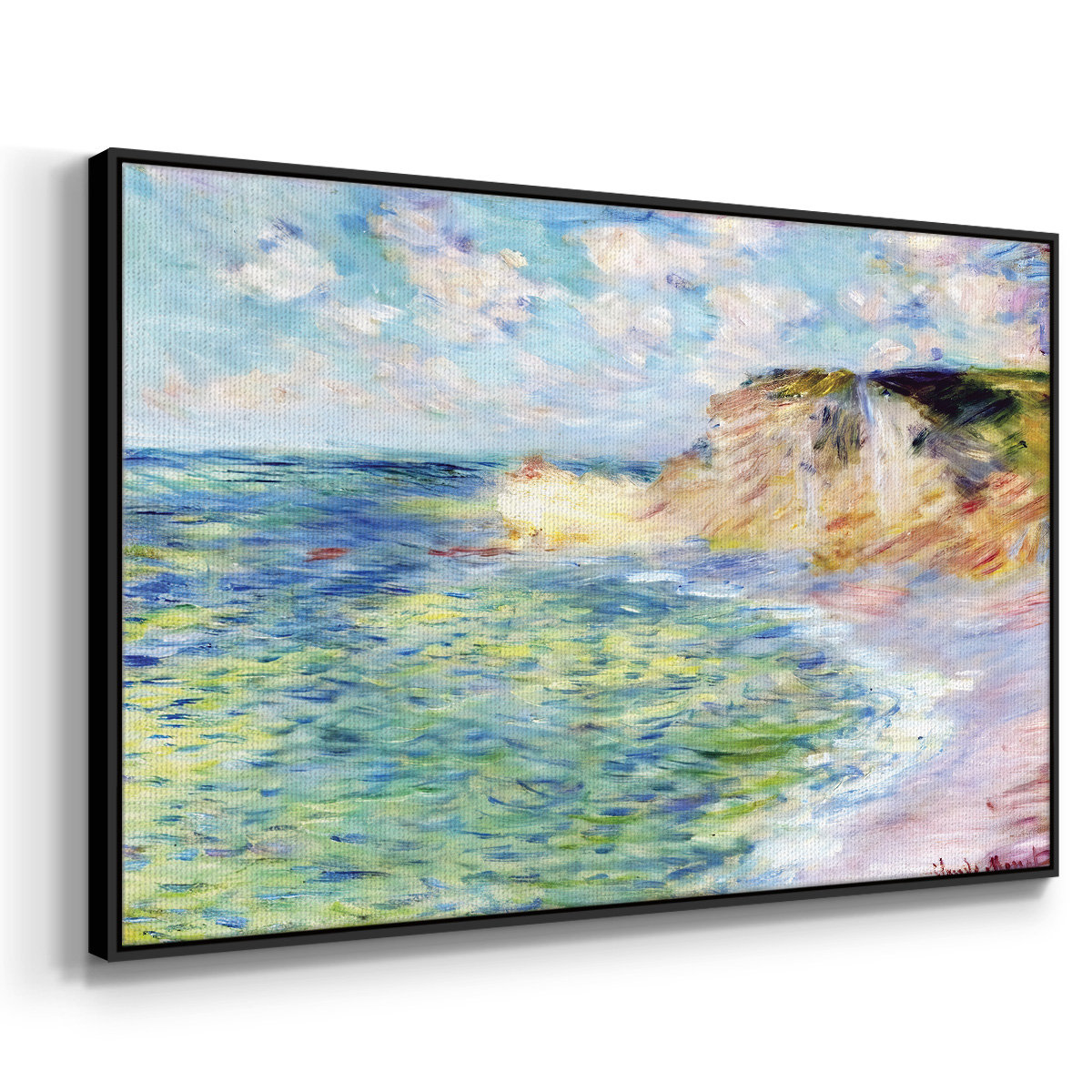 Wexford Home Cliffs At Amont, 1885 Framed On Canvas Print | Wayfair