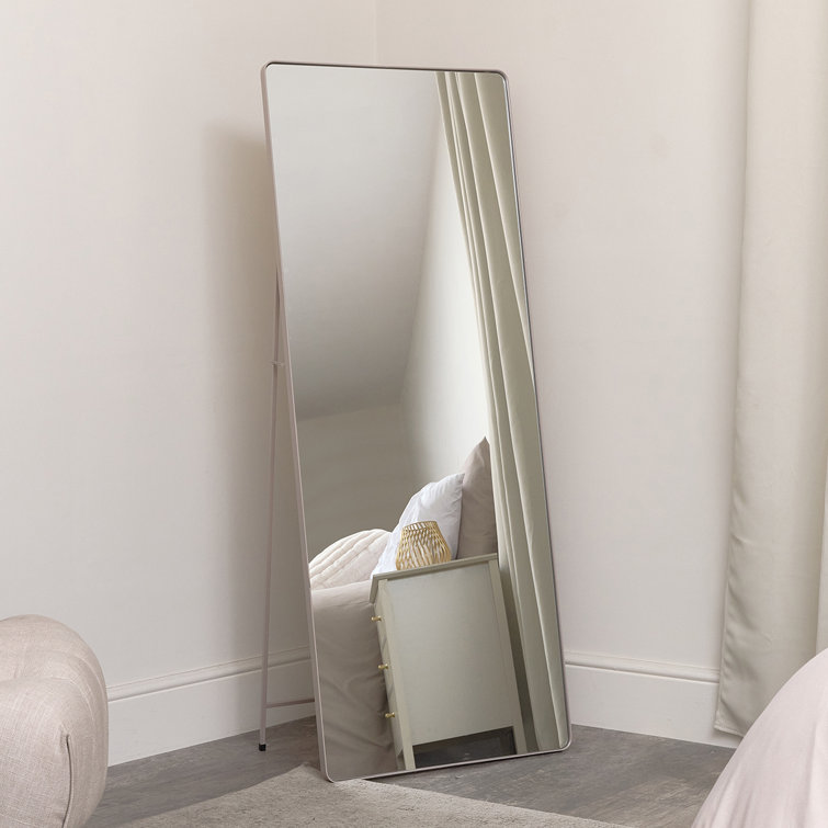Latitude Run Taupe Framed Free Standing Cheval Mirror 155Cm X 60Cm ...