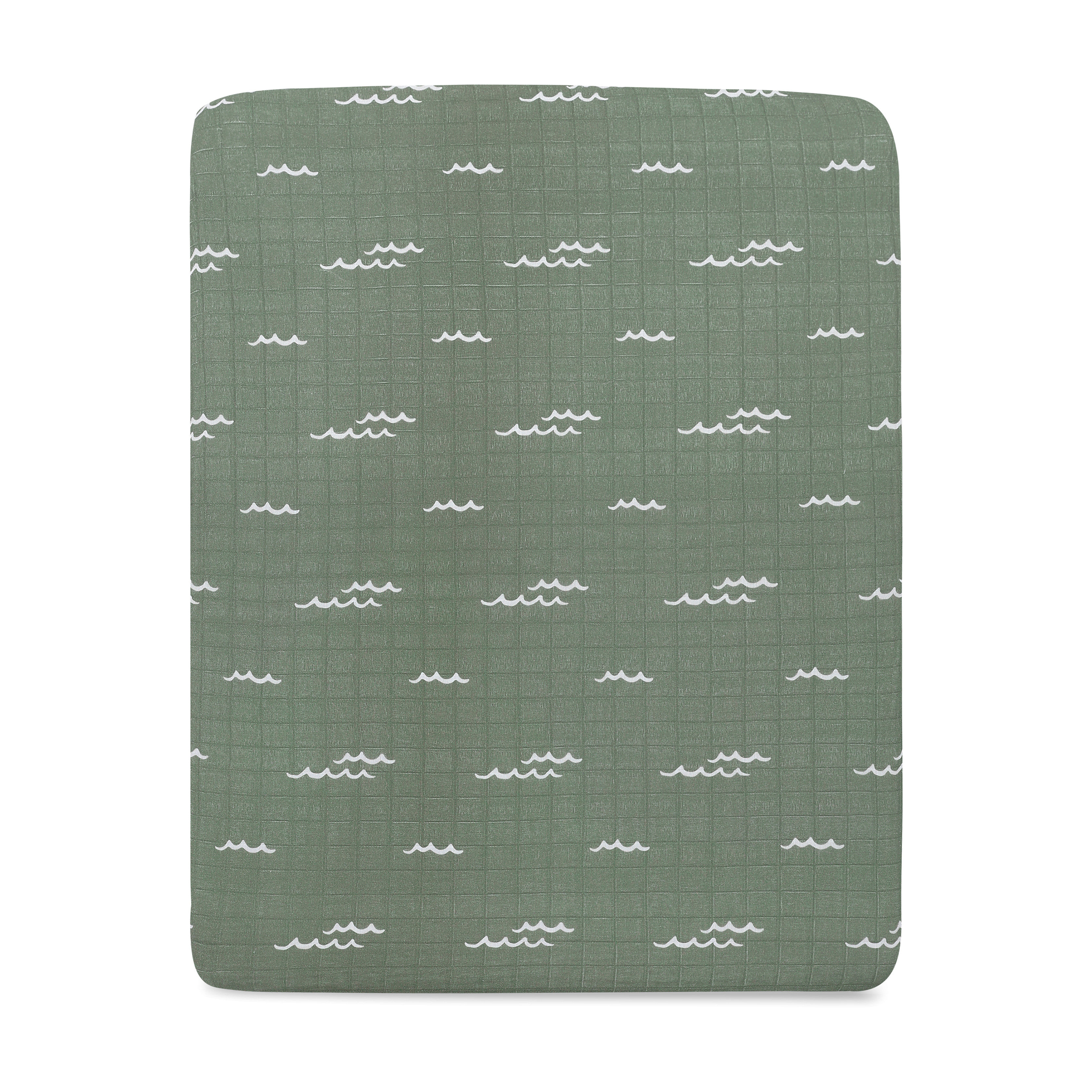 babyletto Ocean Waves Muslin All-Stages Midi Crib Sheet | Wayfair