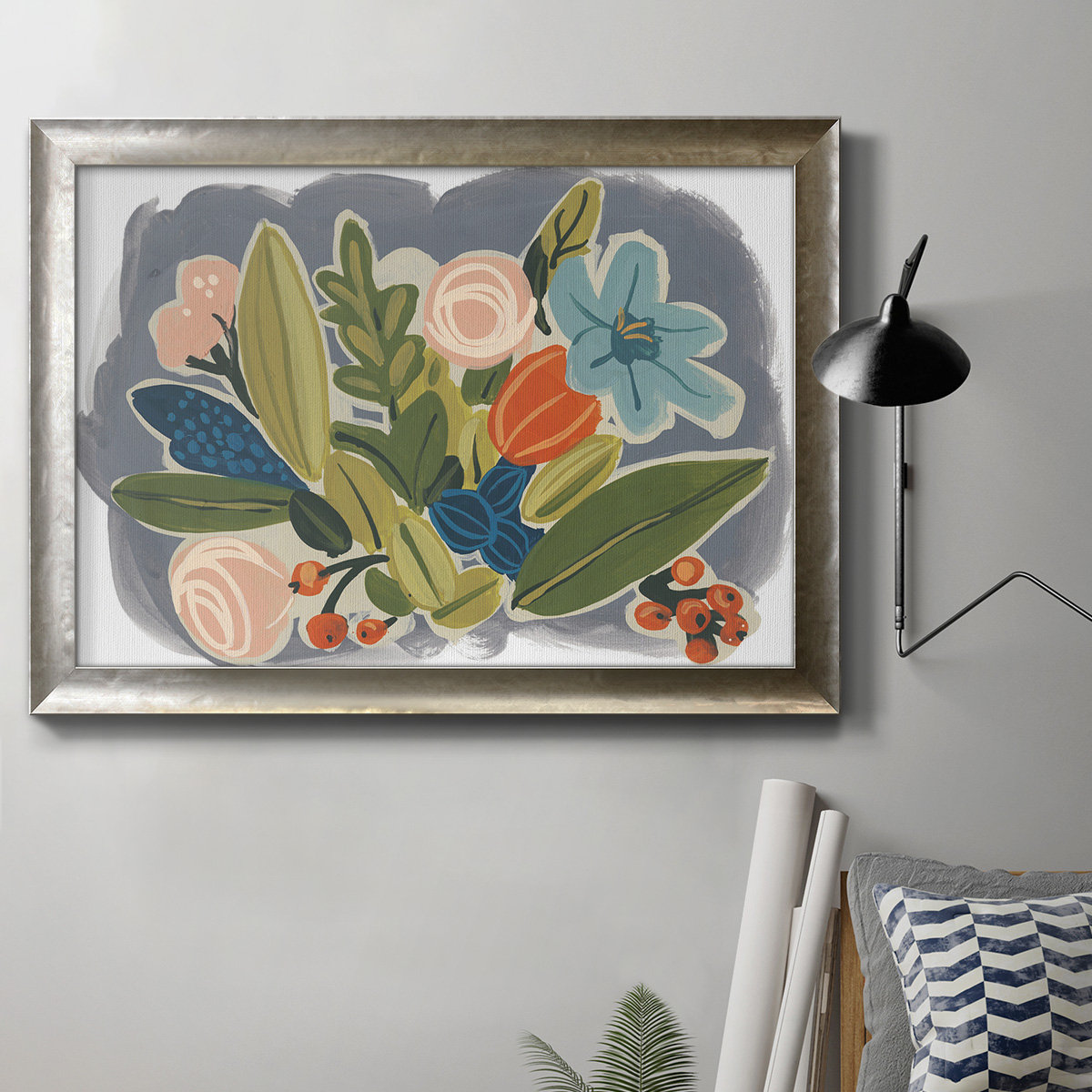 Winston Porter Bright Botany II - Picture Frame Graphic Art on Canvas ...