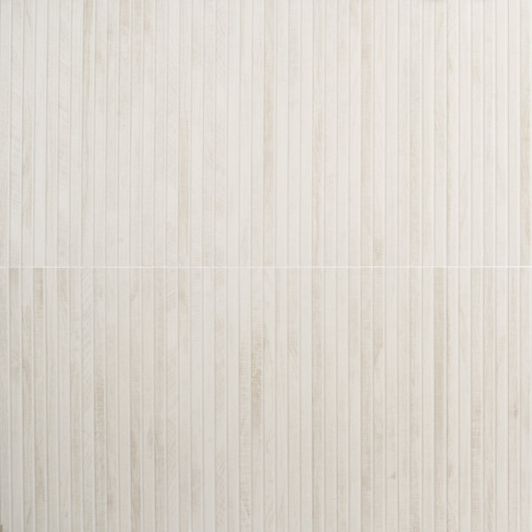 Bond Tile Auburn Ribbon 24 in. x 48 in. Porcelain Ribbed Wood Look Wall ...