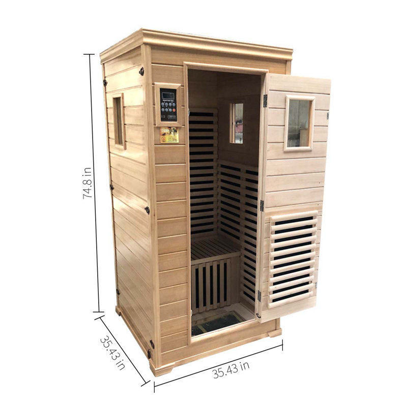 Hart Enjoy life Hart Enjoy Life Infrared Solid Wood Single Sauna Room ...